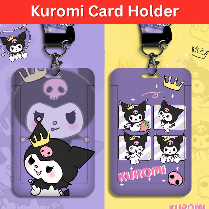 Sanrio Student Card Holder Cute Cartoon Campus Work Card ID Kuromi Bus ...