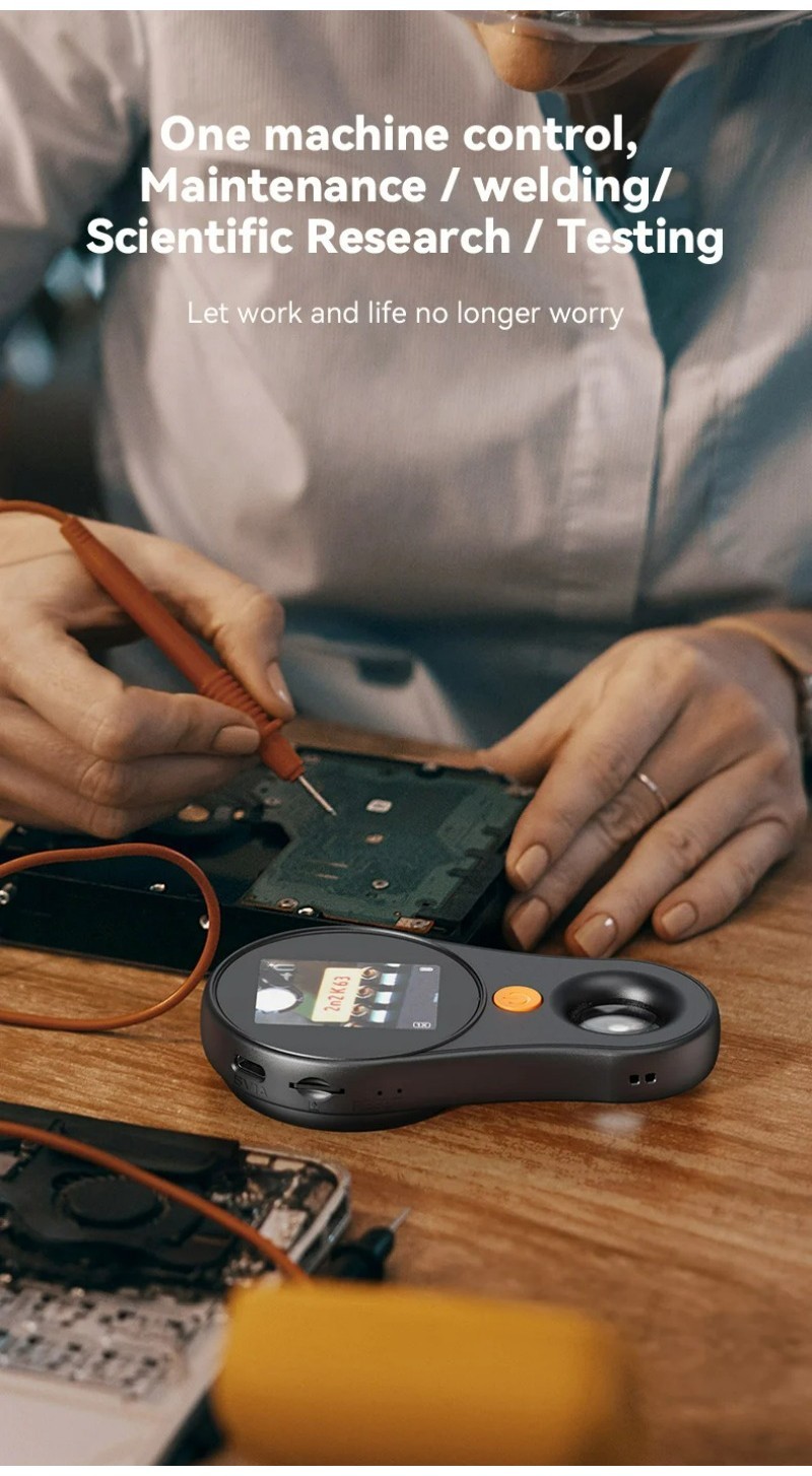 500X Magnification Digital Handheld Microscope Magnifier Magnifying ...