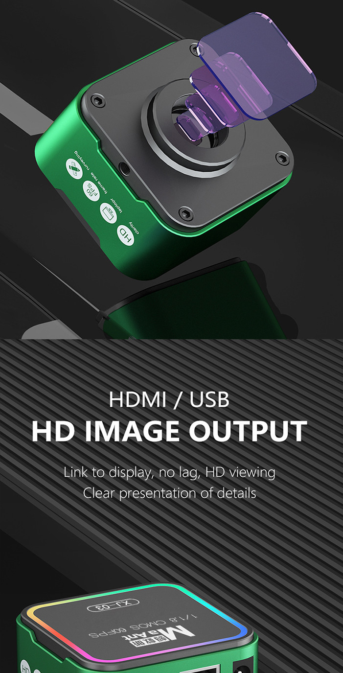 Maant XJ-3 4K UHD 60fps HDMI and USB output digital industrial ...