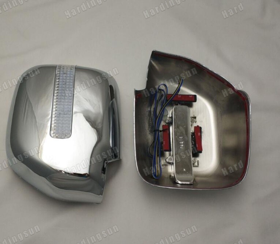 Chrome rearview mirror cover For Toyota Land cruiser Prado FJ90 3400 ...