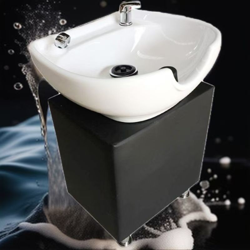 Shampoo basin, shampoo bed,Hair Salon Barber Sit-type Ceramic Shampoo ...