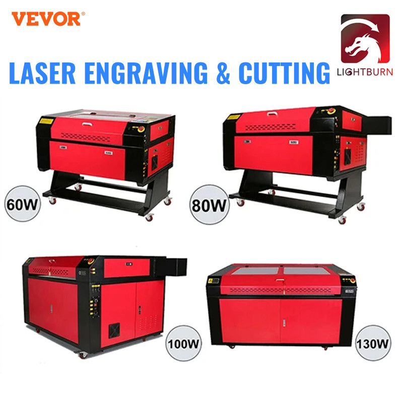 VEVOR Ruida CO2 Laser Engraver Laser Machine Engraving Cutter 60W 80W ...