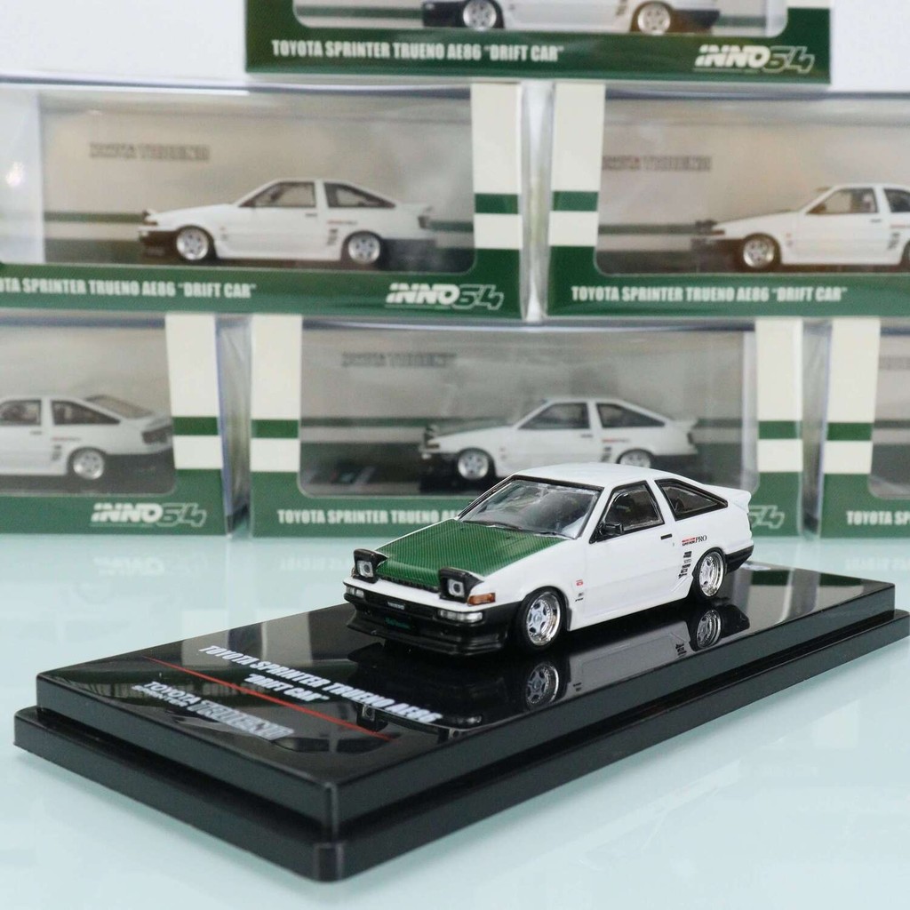 INNO cars 1:64 TOYOTA SPRINTER TRUENO AE86 DRIFT CAR Limited metal die-casting simulation model ...
