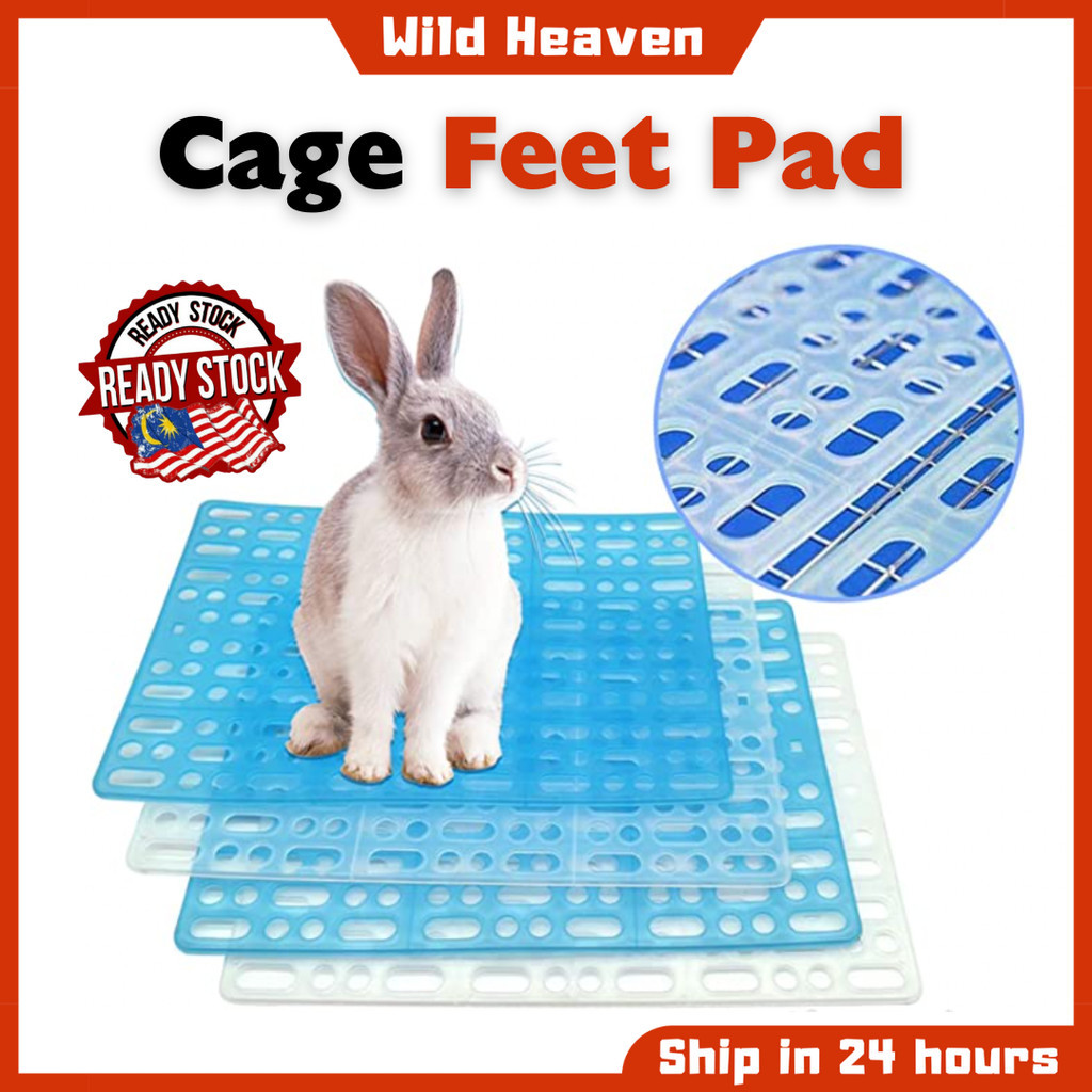 Pet Cage Floor Mat Clean Nest Plastic Foot Pad Slab Cat Rabbit Pelapik ...