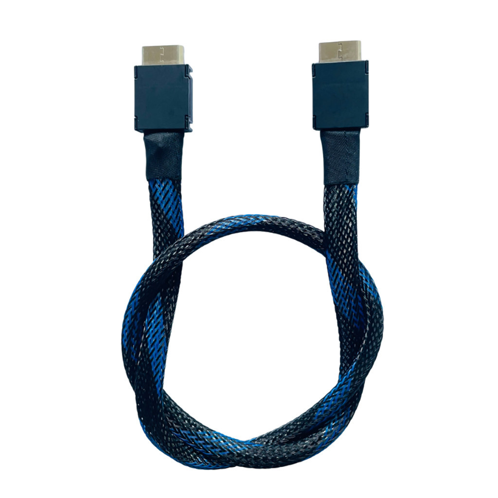 High Speed PCIE 4.0 X4 GEN4 SAS4 Oculink Cable SFF-8611 Braided Soft ...