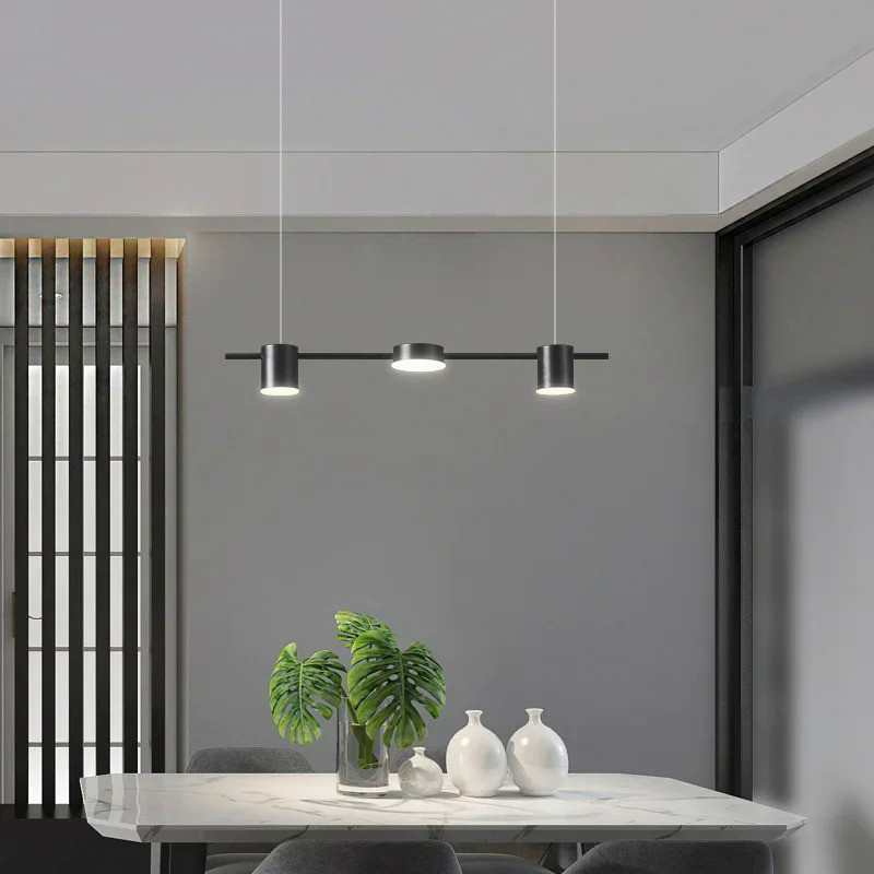 Modern Minimalist Pendant Light Strips Hanging Lamp Luxury Chandelier ...