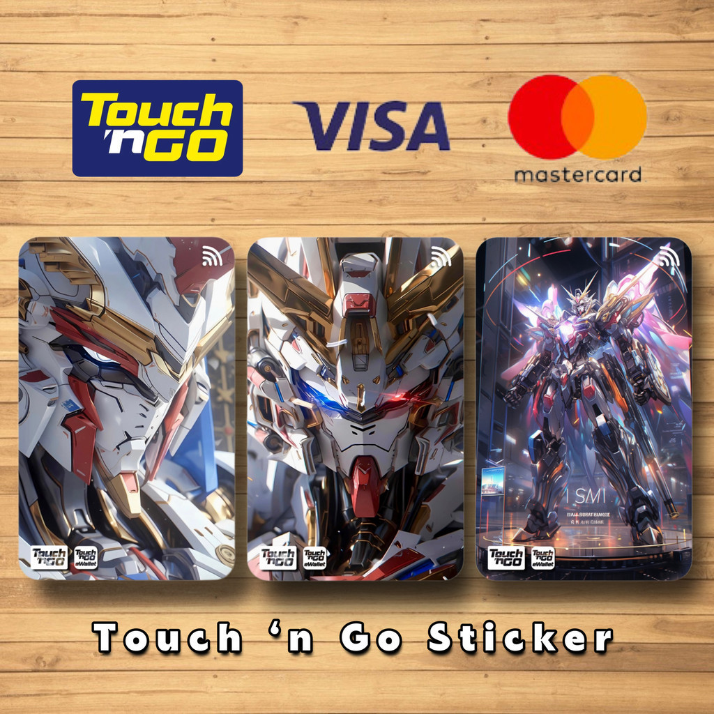Gundum Series 2 for Touch n Go Card Sticker Cover TNG / Master / Visa ...