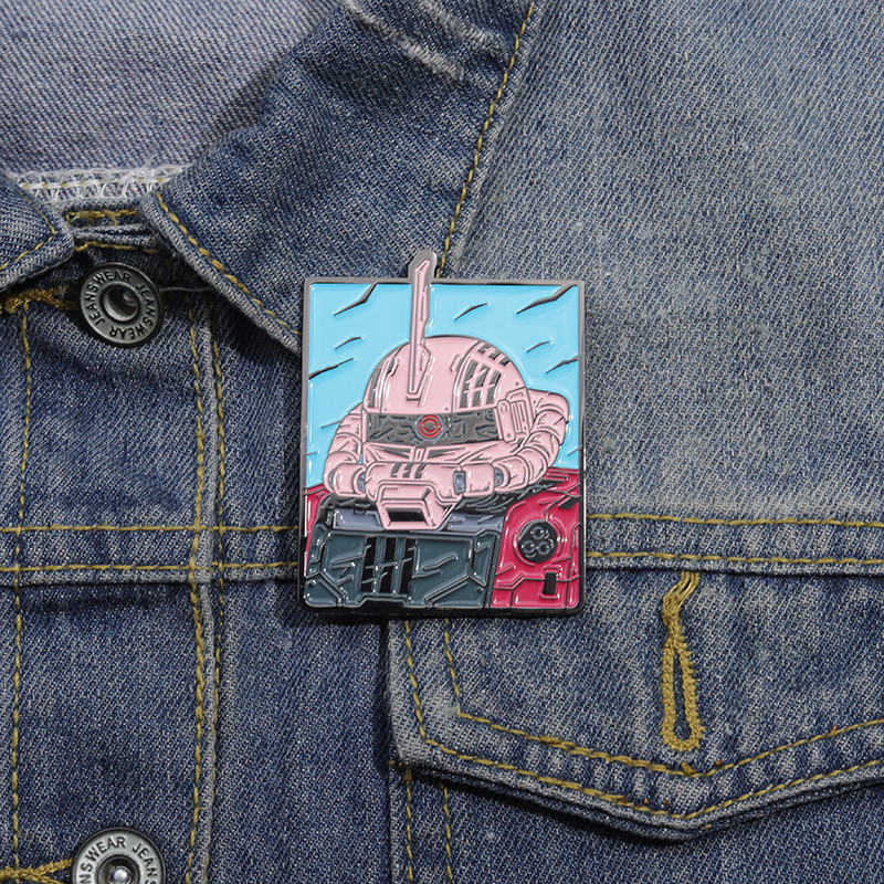 Cartoon Gundam Brooch Pins Giant Robots Brooch Metal Badges Anime ...