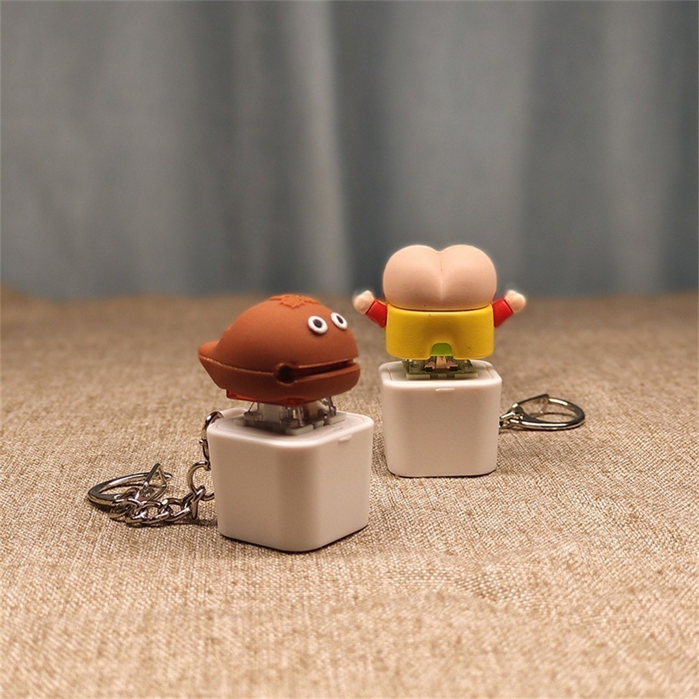 Led Merit +1 Muyu Decompression Keychain Mechanical Keyboard Button ...