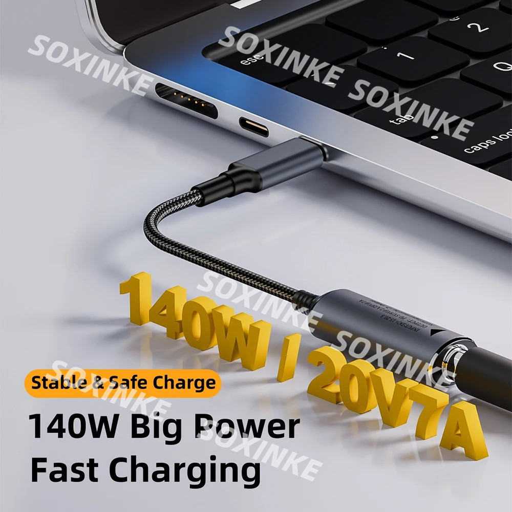 140W DC to Type C PD Cable Universal DC Jack 7.4x5.0 5.5x2.1 4.5x3.0mm ...