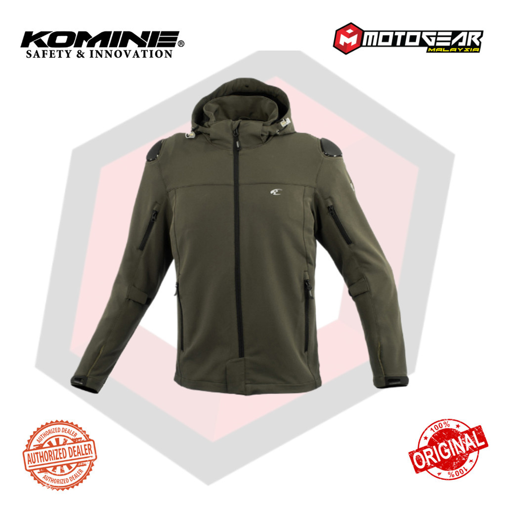 KOMINE JK-163 HIGH PROTECT COOL DRY PARKA JACKET OLIVE | Shopee Malaysia