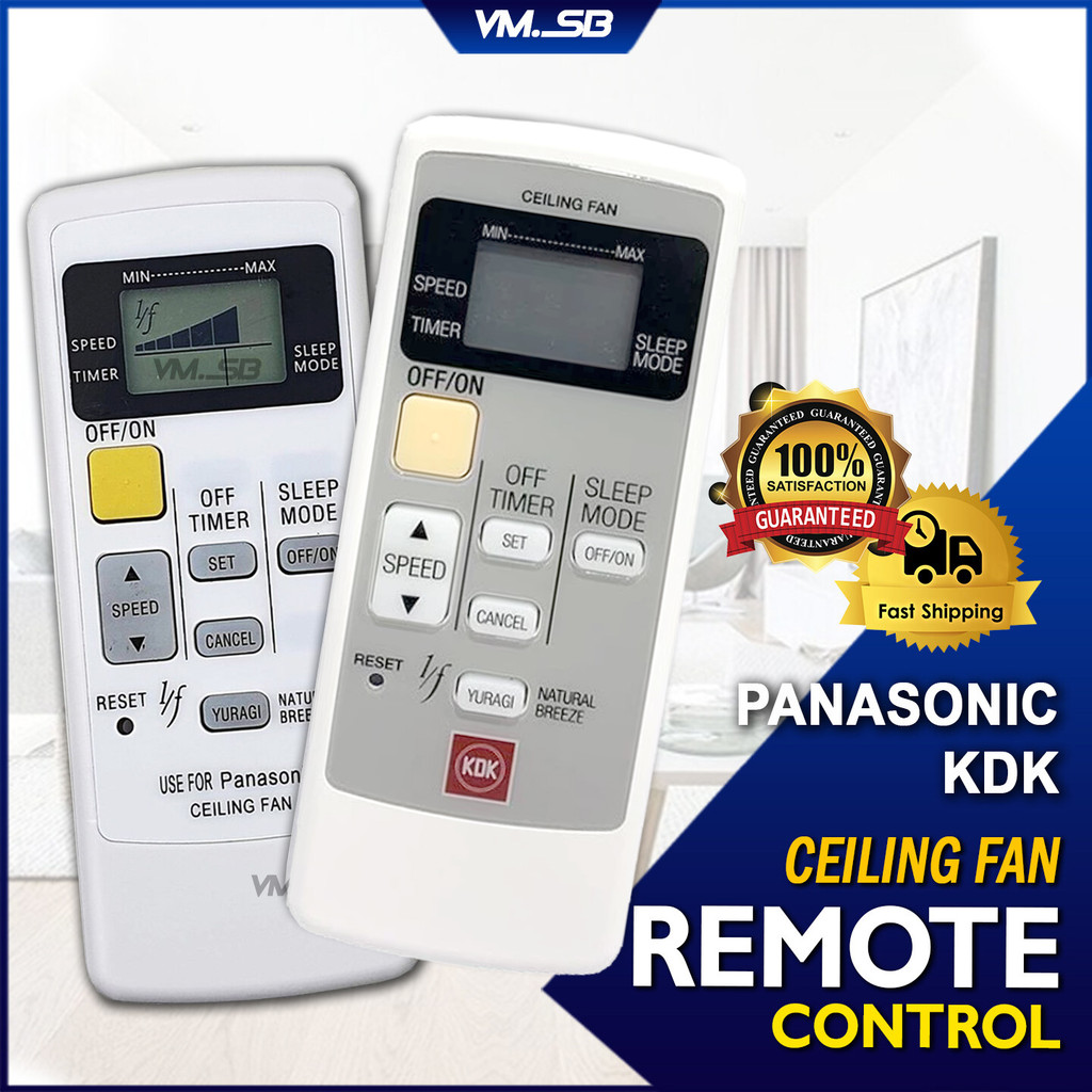 OEM Panasonic KDK Ceiling Fan Remote Control Replacement For K15Y6 ...