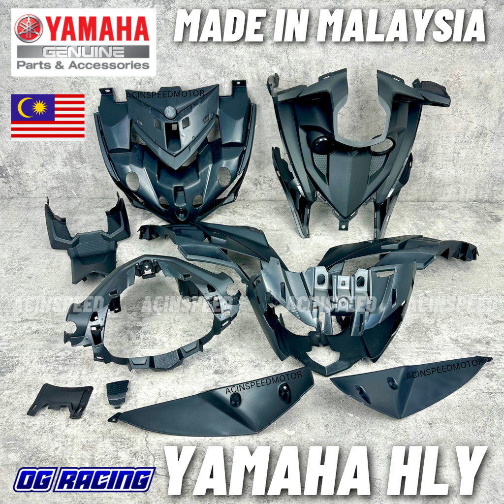 100% HLY YAMAHA Y15ZR V2 Full Set Inner Cover (11Pisc)/ Y15 Cover Hitam Full/ Original Yamaha ...