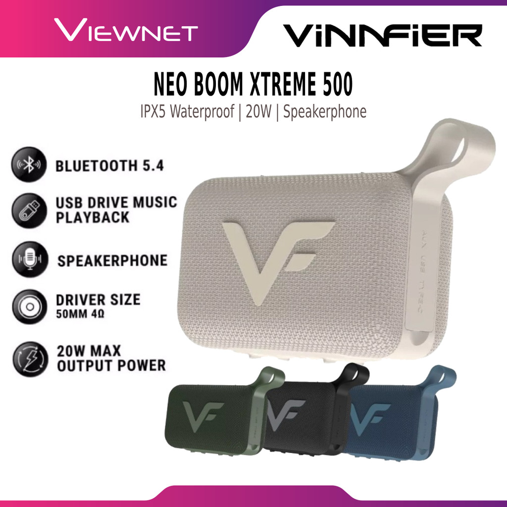VINNFIER VF NEO BOOM XTREME 500 MAX 20W PORTABLE BLUETOOTH SPEAKER WITH ...