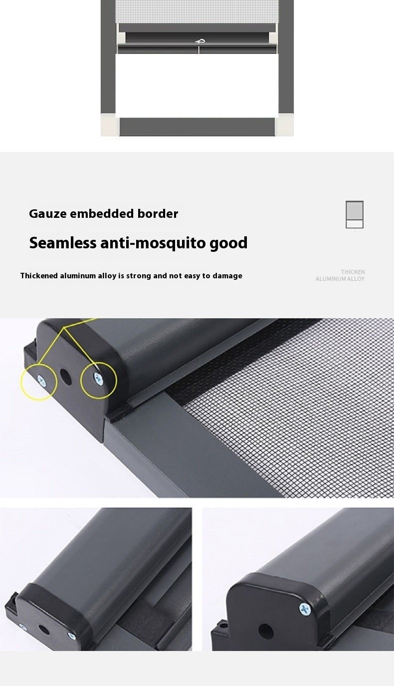 Customizable Folding Screen Window with Anti-Mosquito Mesh, Self ...