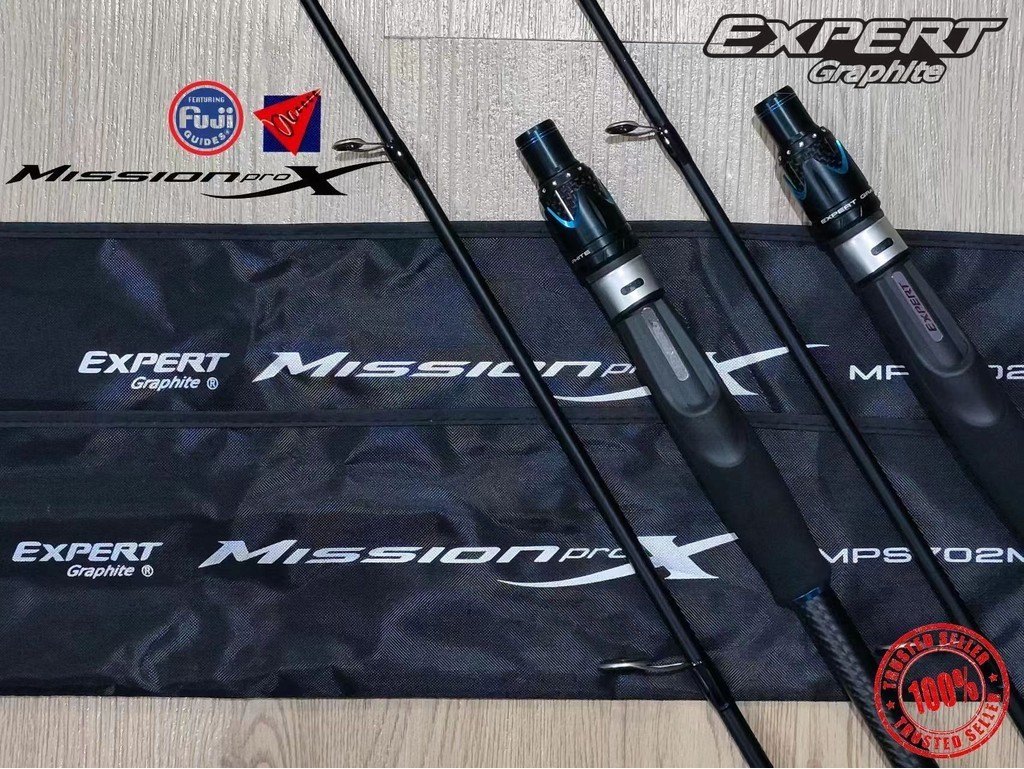 EXPERT GRAPHITE MISSION PRO X SPINNING FISHING ROD | Shopee Malaysia