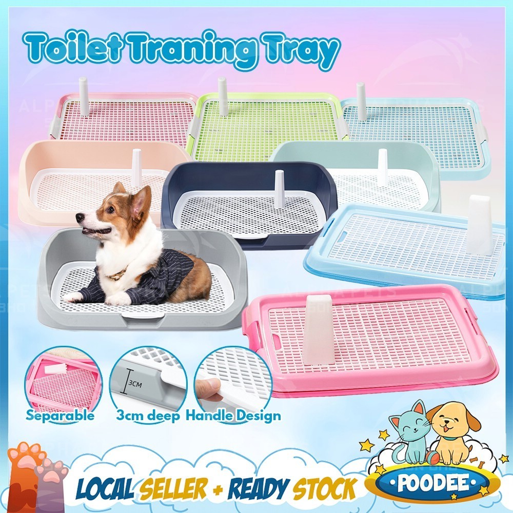 POODEE 53x45cm Portable Full Cover Indoor Non-slip Pet Urine Tray Dog ...