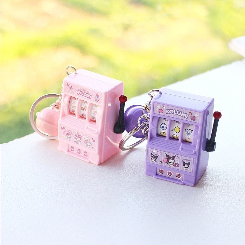 Kawaii Sanrio Casino Game Console KeyChain Melody Cinnamoroll Kuromi ...