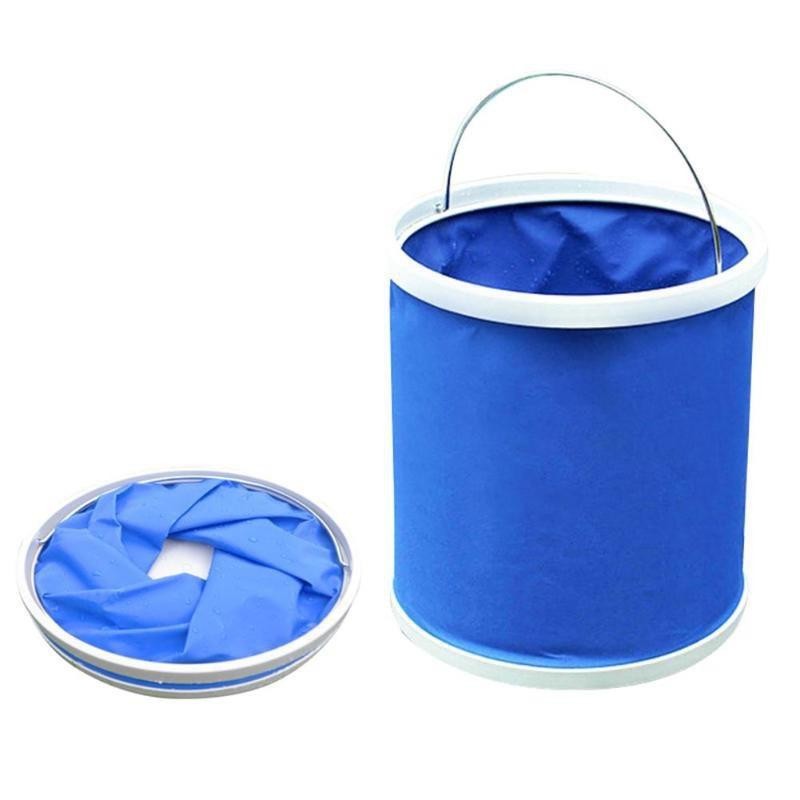 11L Foldable Water Bucket Car Wash Water Pail Fishing Camping Bucket ...