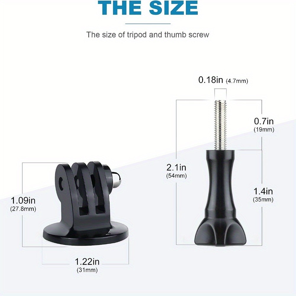 Tripod Mount Adapter Screw Mount For GoPro Hero 11 10 9 8 7 6 5 4 ...