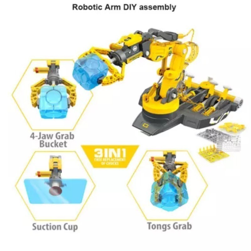 DIY 3in1 Hydrobot Arm Kit Kids STEM Toys Robot Build Explore Science ...