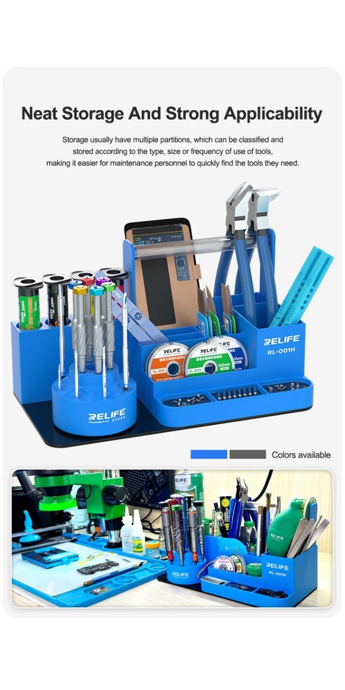 RELIFE RL-001H 360° rotating smart welding repair storage rack, sturdy ...