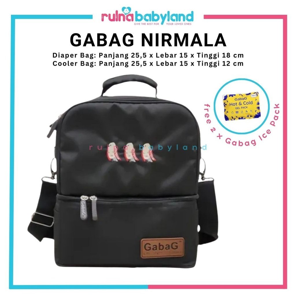 GABAG BACKPACK SLING DOUBLE COMPARTMENT NIRMALA | Shopee Malaysia