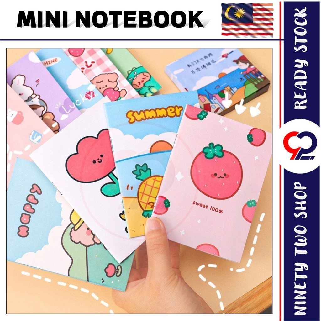 Cute Mini Notebook Diary Notebook Easy Carry Portable Door Gift Buku ...