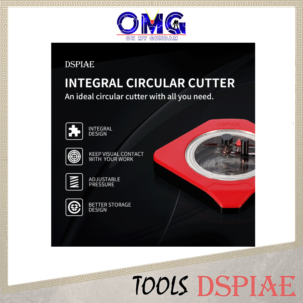 Dspiae Stepless Adjustment Circular Cutter PT-C Tungsten Steel Blades ...