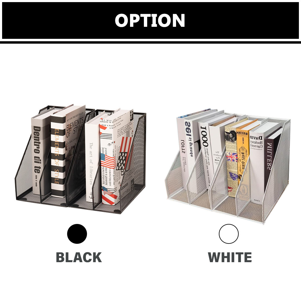 [2PC/SET] Worthbuy Metal Folder Rack Rak Folder L-Shape File Holder ...