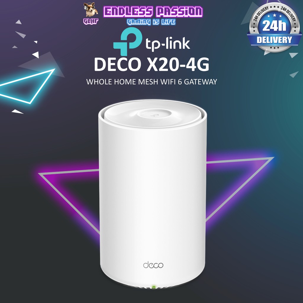 TP-LINK Deco X20-4G 4G+ AX1800 Whole Home Mesh WiFi 6 Gateway | Shopee ...