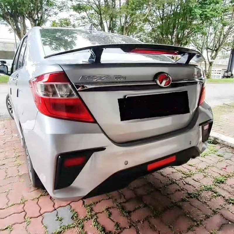 Perodua Bezza Spoiler seagull Spoiler Black/Carbon (Installation ...