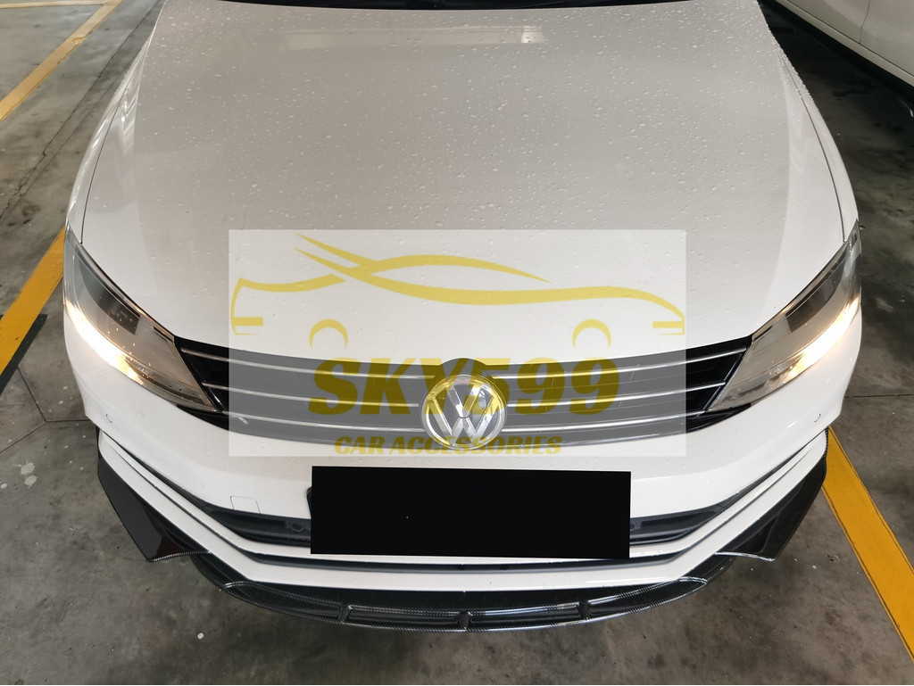 Volkswagen Jetta Front Bumper Diffuser Lip Wrap Angle Splitters Black ...