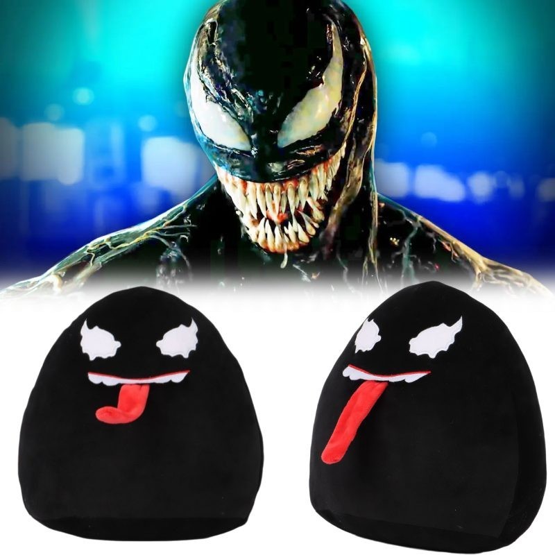 Venom Theme Movie And Television Play Plush Toy Pillow Black Egg Shape ...