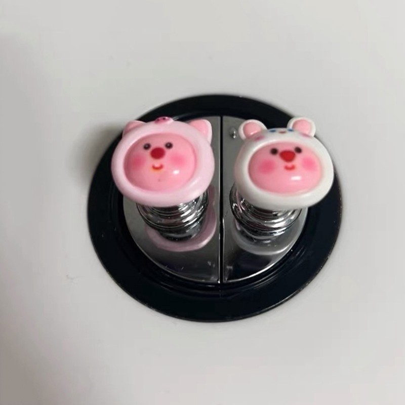 Cute Beaver Loopy Toilet Button Press Cartoon Toilet Funny Flushing ...