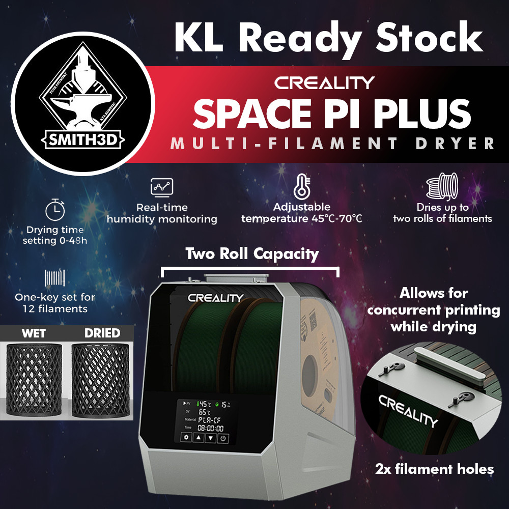 Creality Space Pi Plus Filament Dryer, 3D Printer Large Filament Drybox ...