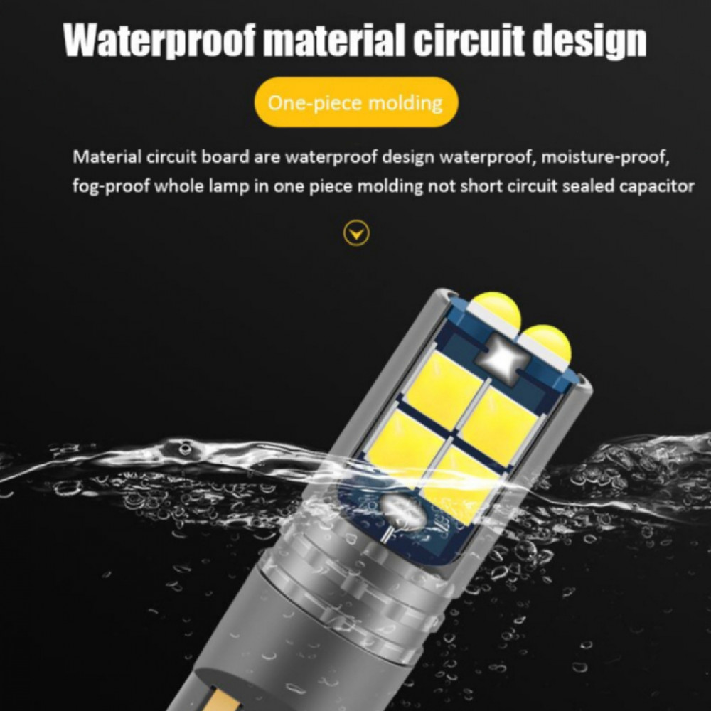 1PC 12-24v T10/W5W led Bulbs CANBUS Lorry truck LED Light Car Interior ...