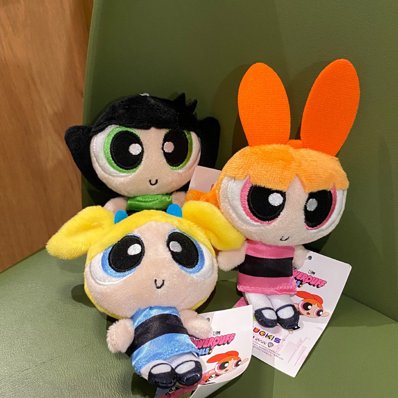 Adorable Powerpuff Girls Plush Toy Soft Cartoon Blossom Bubbles ...