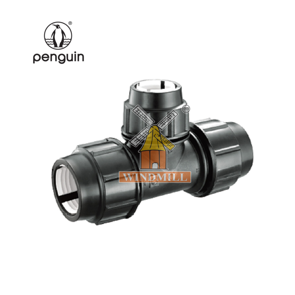 [1pieces] Reducing Tee HDPE poly fittings Compression FITTINGS PP Poly ...