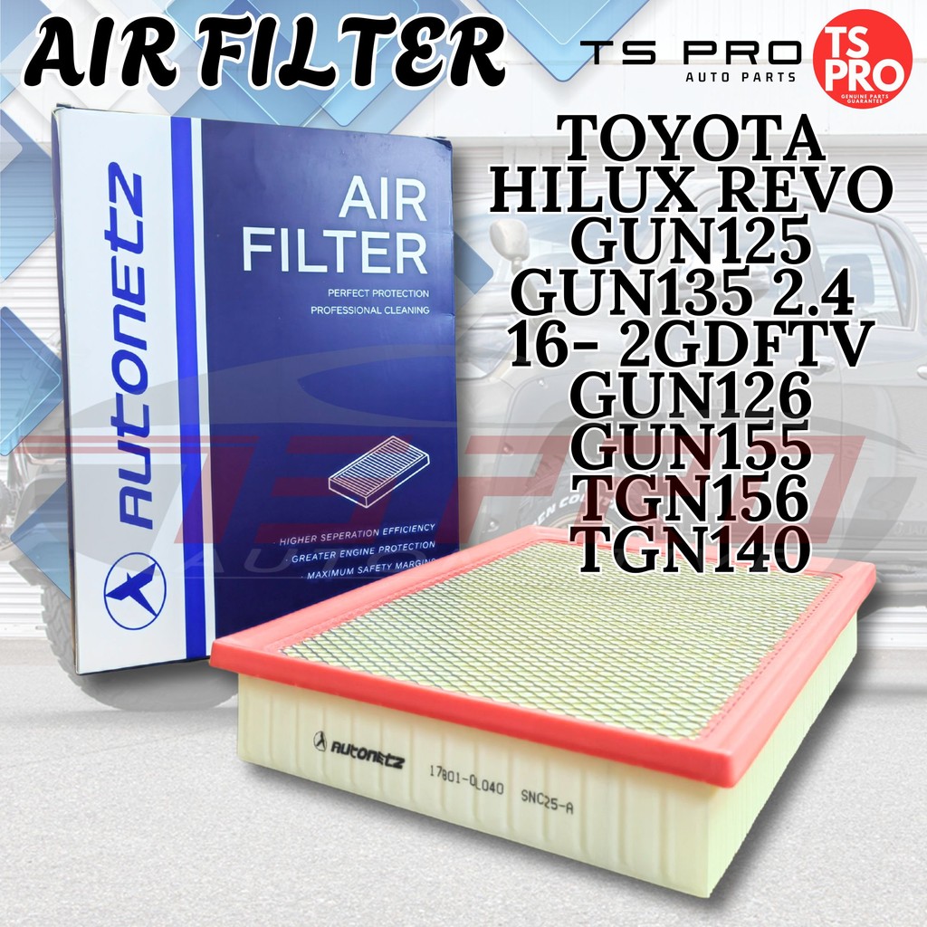 Autonetz 17801-0L040 Air Filter 17801-0L040 -Toyota Hilux REVO GUN125 ...