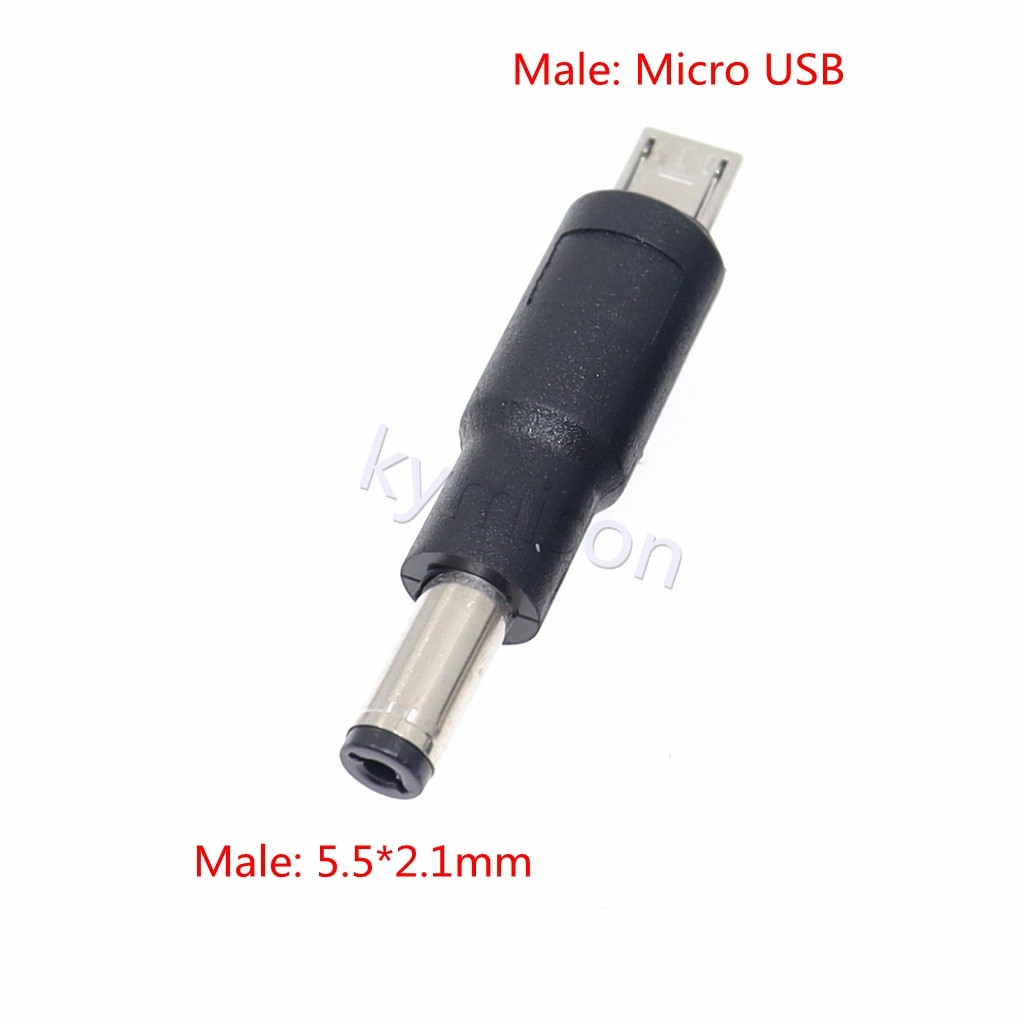 2pcs Type C / Tablet Micro USB 2.0 to DC 5.5x2.1 mm Power Jack Adapter ...
