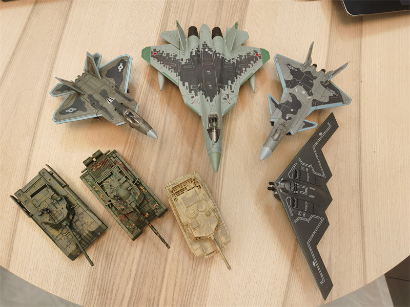 J-20f22 Fighter Su 57 Airplane Model B2 Bomber Military Assembled ...