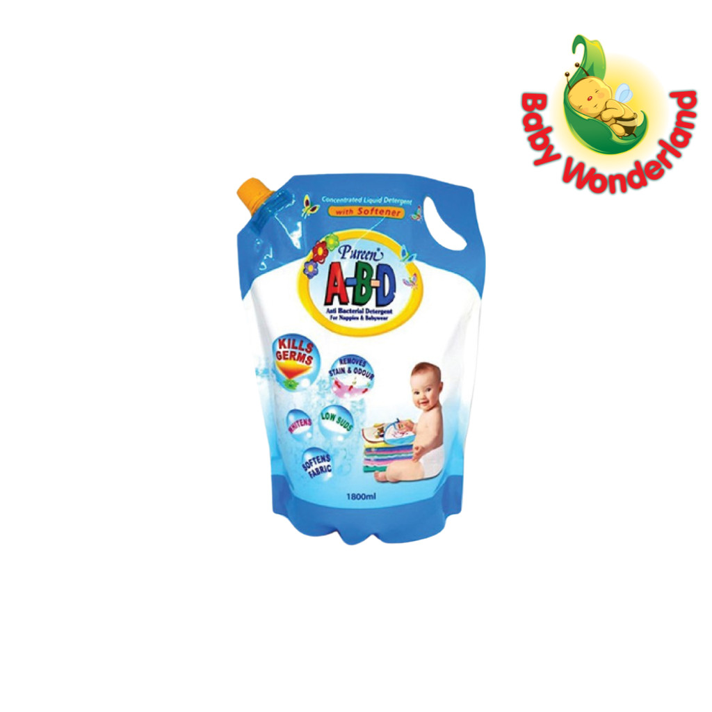 Pureen ABD Liquid Detergent With Softener (Refill Pack) - 1800ml ...