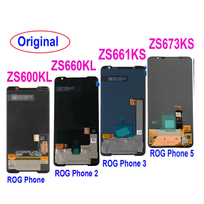 in stock Original AMOLED with Frame For Asus ROG Phone 1 2 3 Strix 5 ...