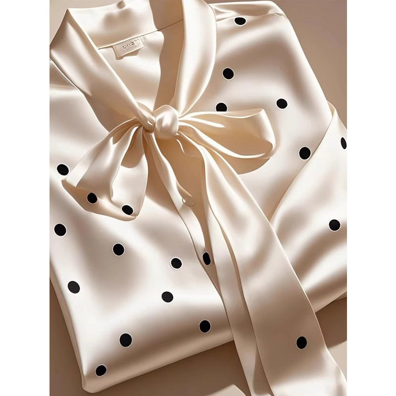 Super Beautiful Light Luxury Top Blue High-End Temperament Blouse ...
