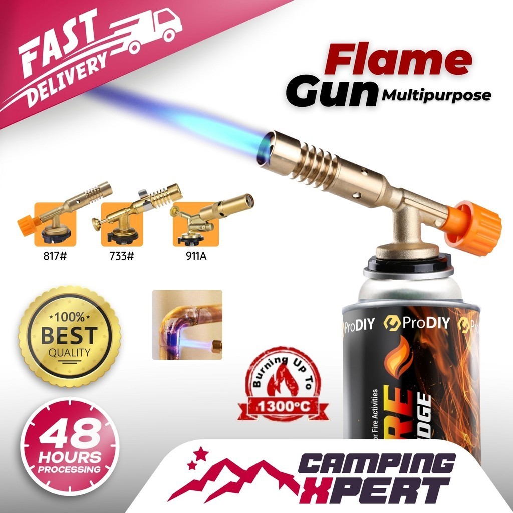 Flame Gun BBQ Heating Fire Maker Gas Torch Gun Butane Gas Butane ...