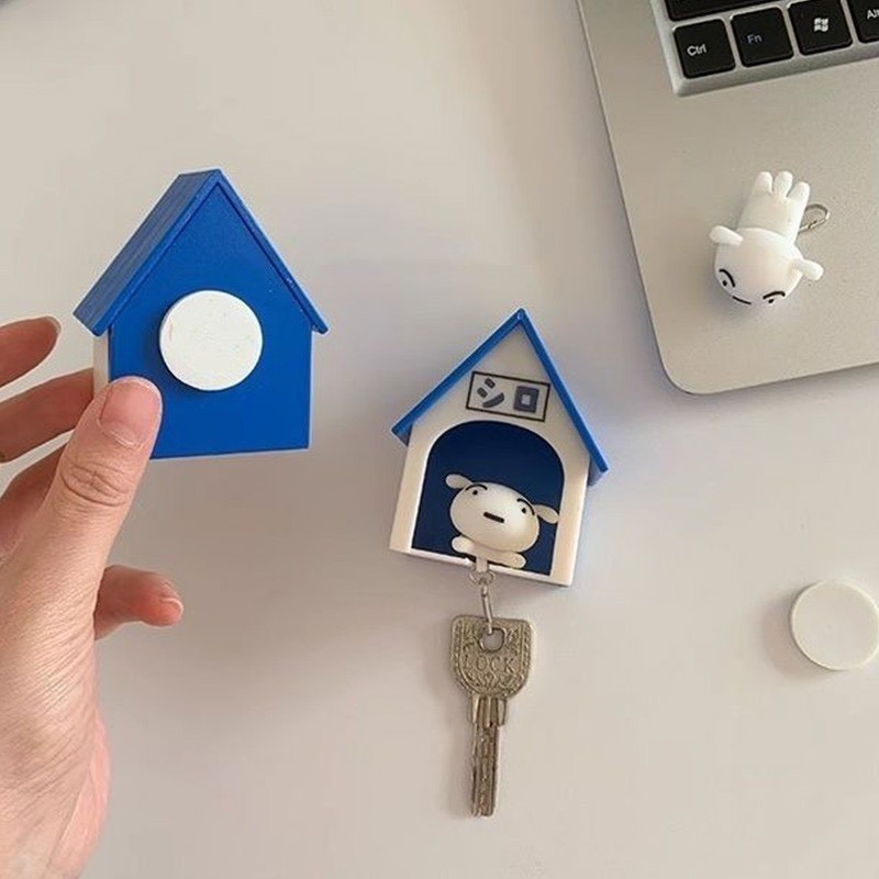 Crayon Shin-chan Dog Nest Keychain Anti-Loss Decorative Dual-Purpose ...