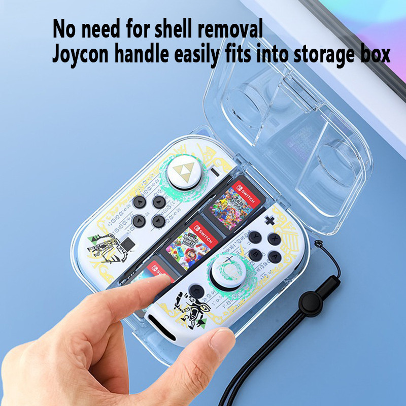 for Nintendo Switch/OLED Joycon Storage Case Portable Box with hanger ...