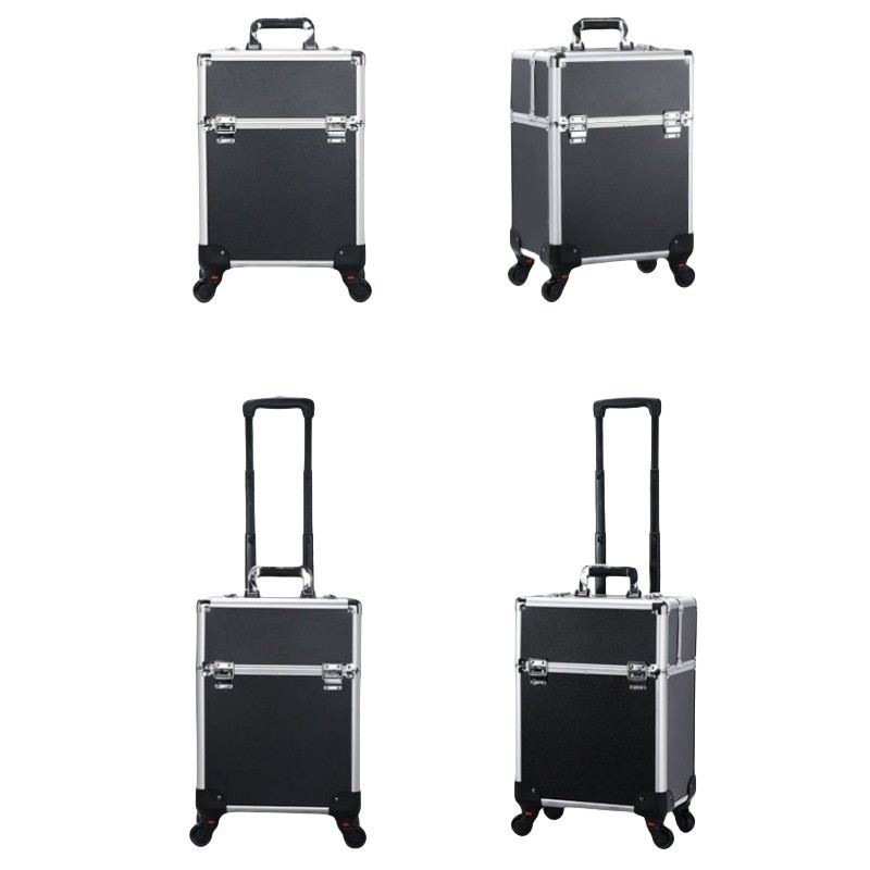 Cosmetic Case Trolley Makeup Box Suitcase Cosmetic Storage Large ...