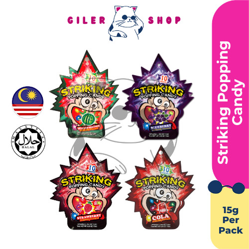 Striking Popping Candy 15g per pack Assorted Flavour -1's | Shopee Malaysia